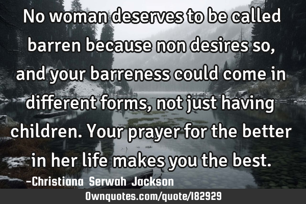 Barren Woman Quotes