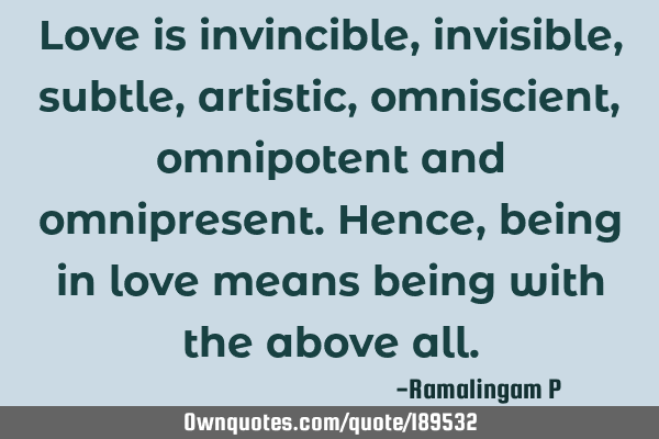 Invisible Love Quotes