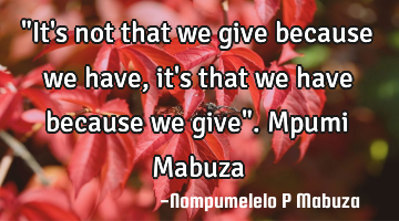 Nompumelelo P Mabuza (mpumi) Quotes & Sayings: Ownquotes.com