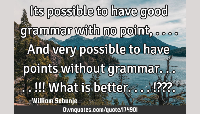 Great Grammar Quotes